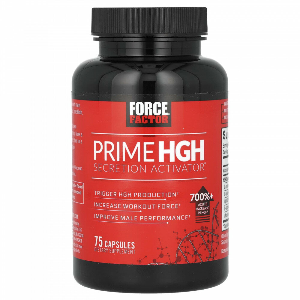 Force Factor, Prime HGH Secretion Activator, 75 капсул