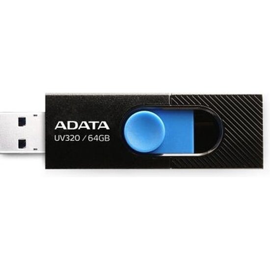 USB флешка Adata 64Gb UV320 black/blue USB 3.2 Gen 1