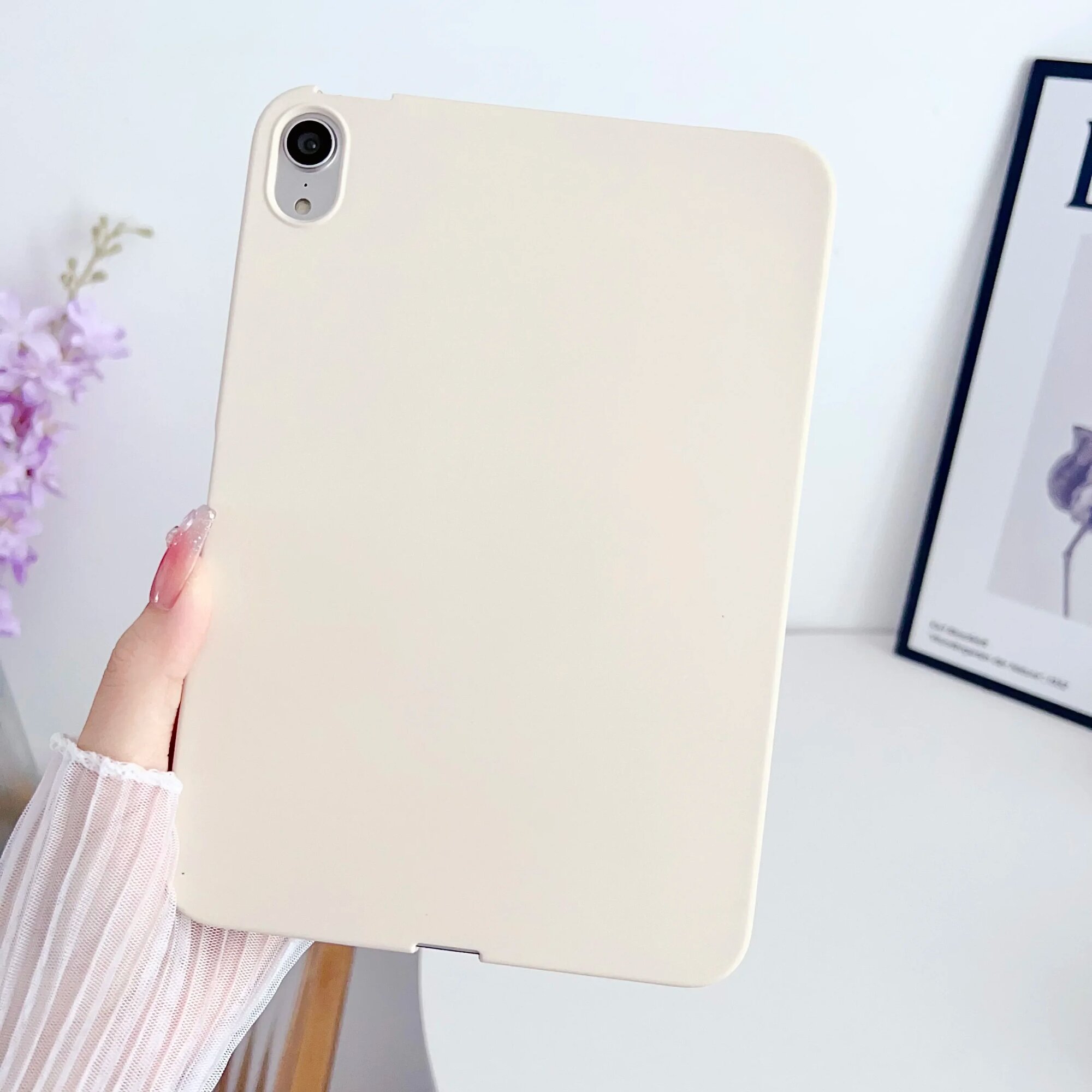 Силиконовый чехол для iPad 7/8/9 Белый