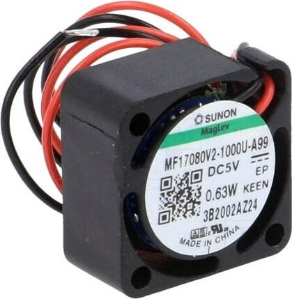 Вентилятор осевой SUNON MF17080V2-1000U-A99 Вентилятор осевой 5В DC 17x17x8мм подшипник Vapo 1,1куб. м/ч 14,2дБА 1шт