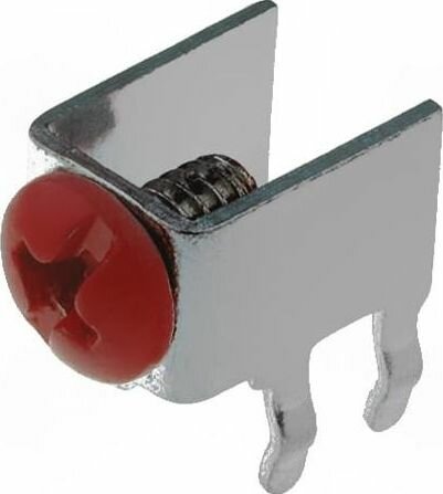 Наконечник KEYSTONE 7692-2 зажим под винт, THT, зажим под винт, красный, 7,5х5мм, 1 шт