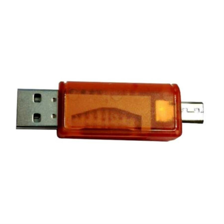OTG картридер (3329) micro USB (красный)