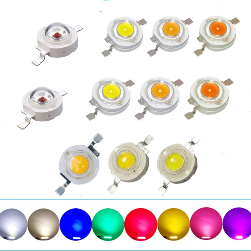 Светодиоды QINGYING Epistar 1 Вт 3 Вт White 6500K, 3W 20pieces