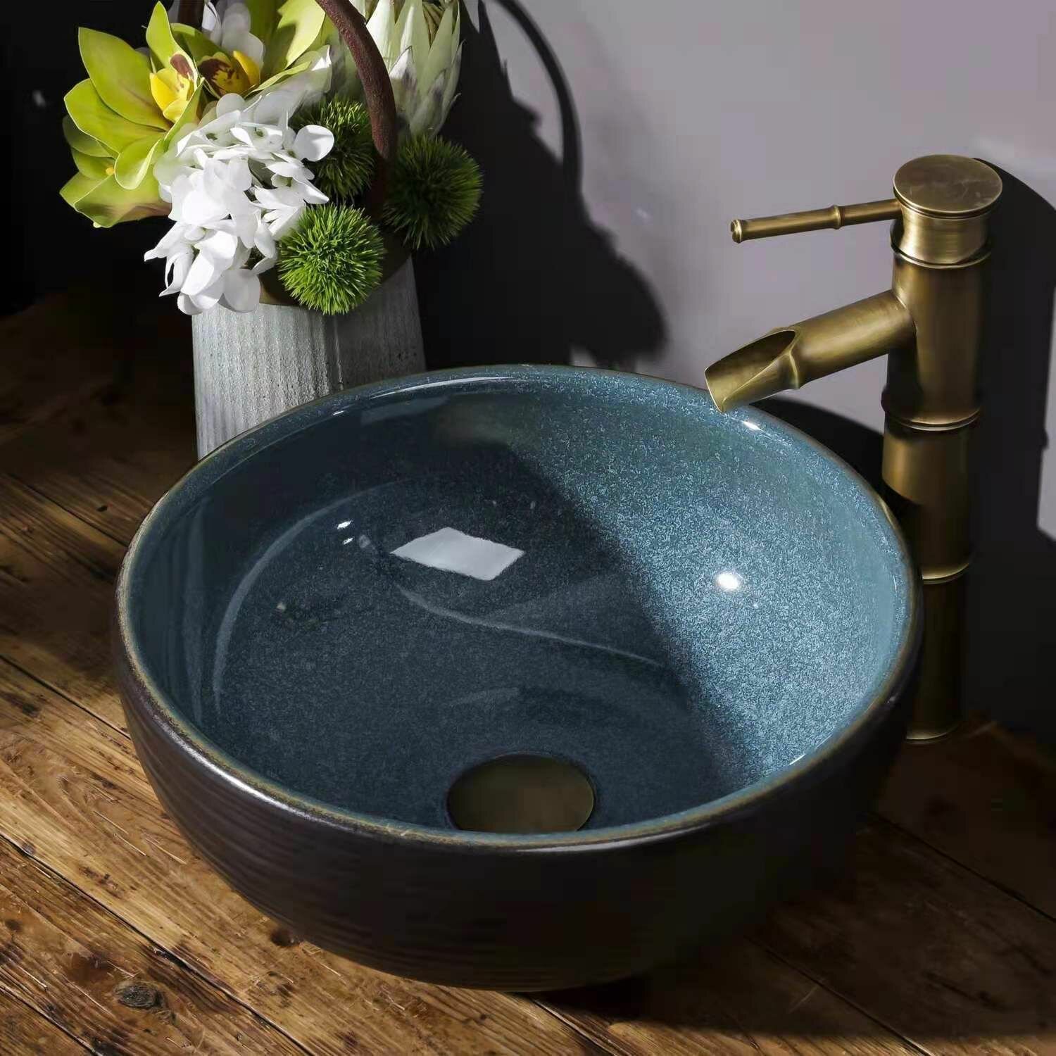 Раковина, Керамические материалы , подходящие для дома, гостиницы и т. д/ винтажная