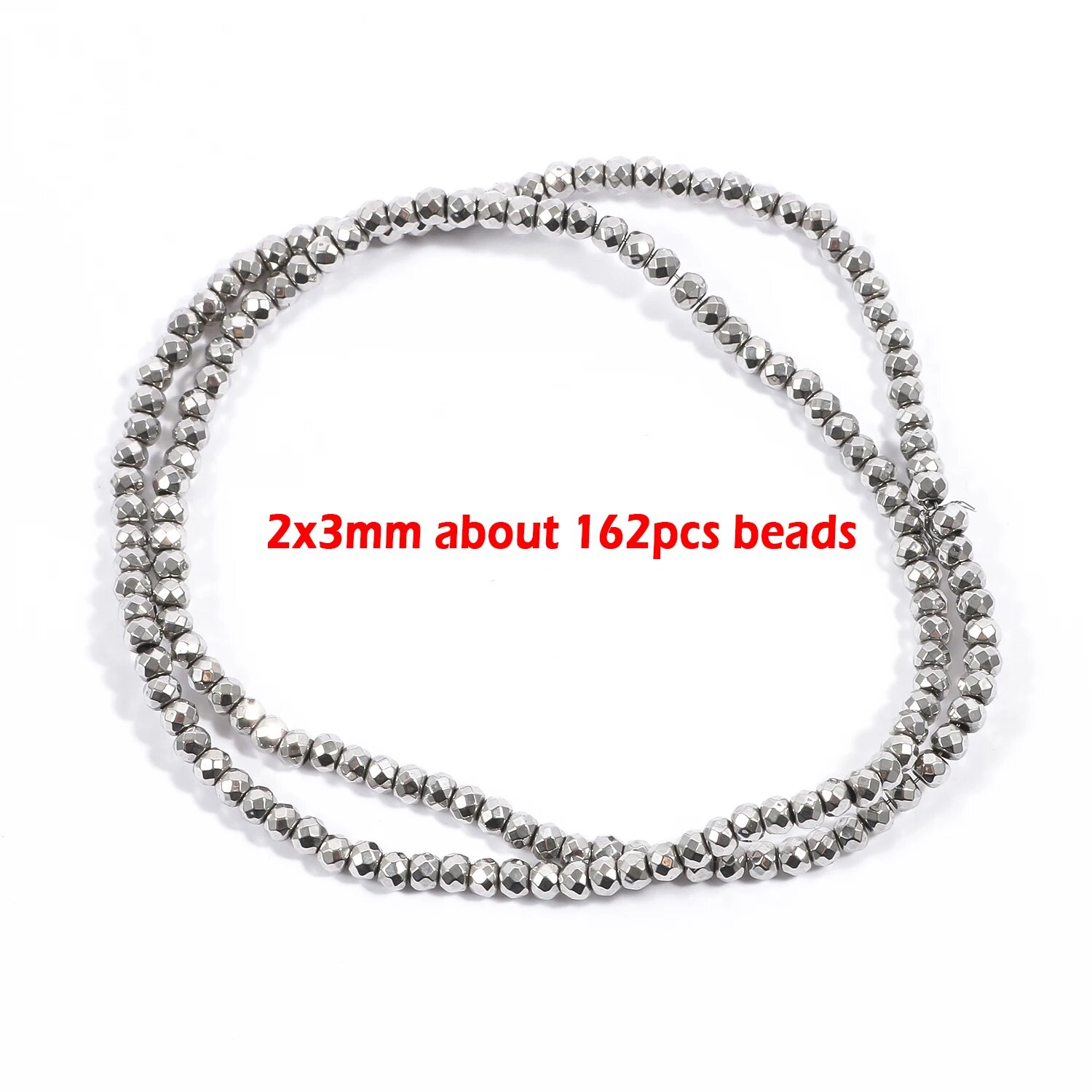 TANANTA Гематитовые бусины белые золото type25