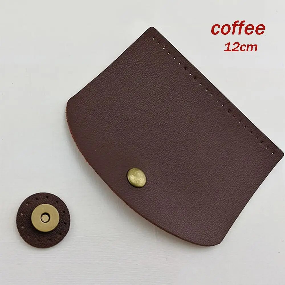 5 цветов DIY материал с клапаном для вязаной сумки с клапаном 12/23 см искусственная кожа аксессуары для сумок ручной работы женские детали сумки крючком coffee-12cm
