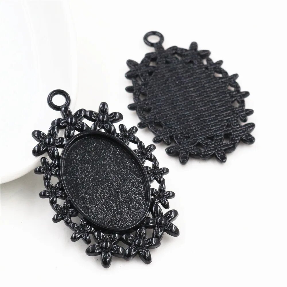 Кабошоны Wadsfred 10 шт. Черный, C3-51