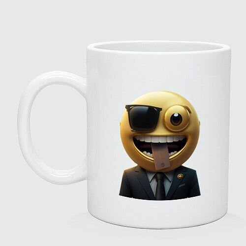 Веселый смайлик Керамическая кружка