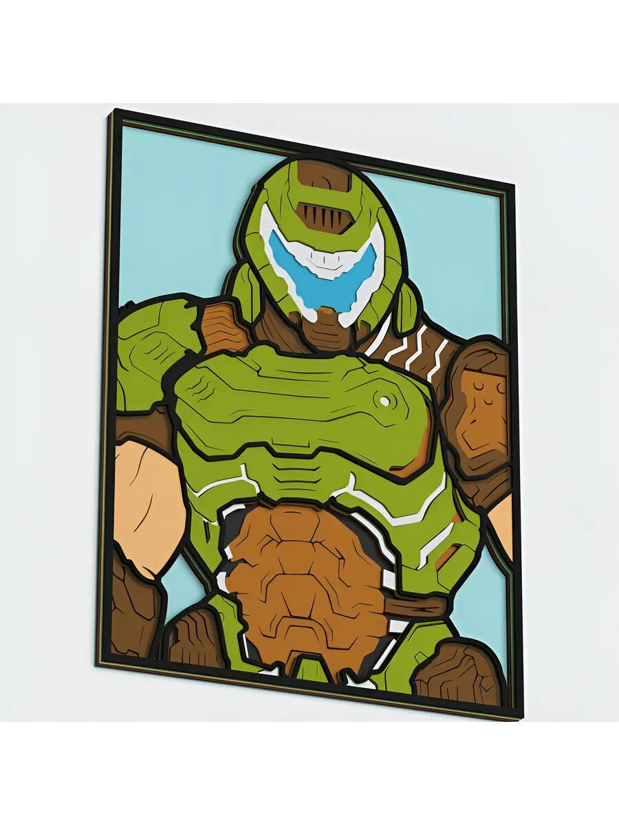 3D Картина по номерам из дерева Разрушитель, 23x30 см