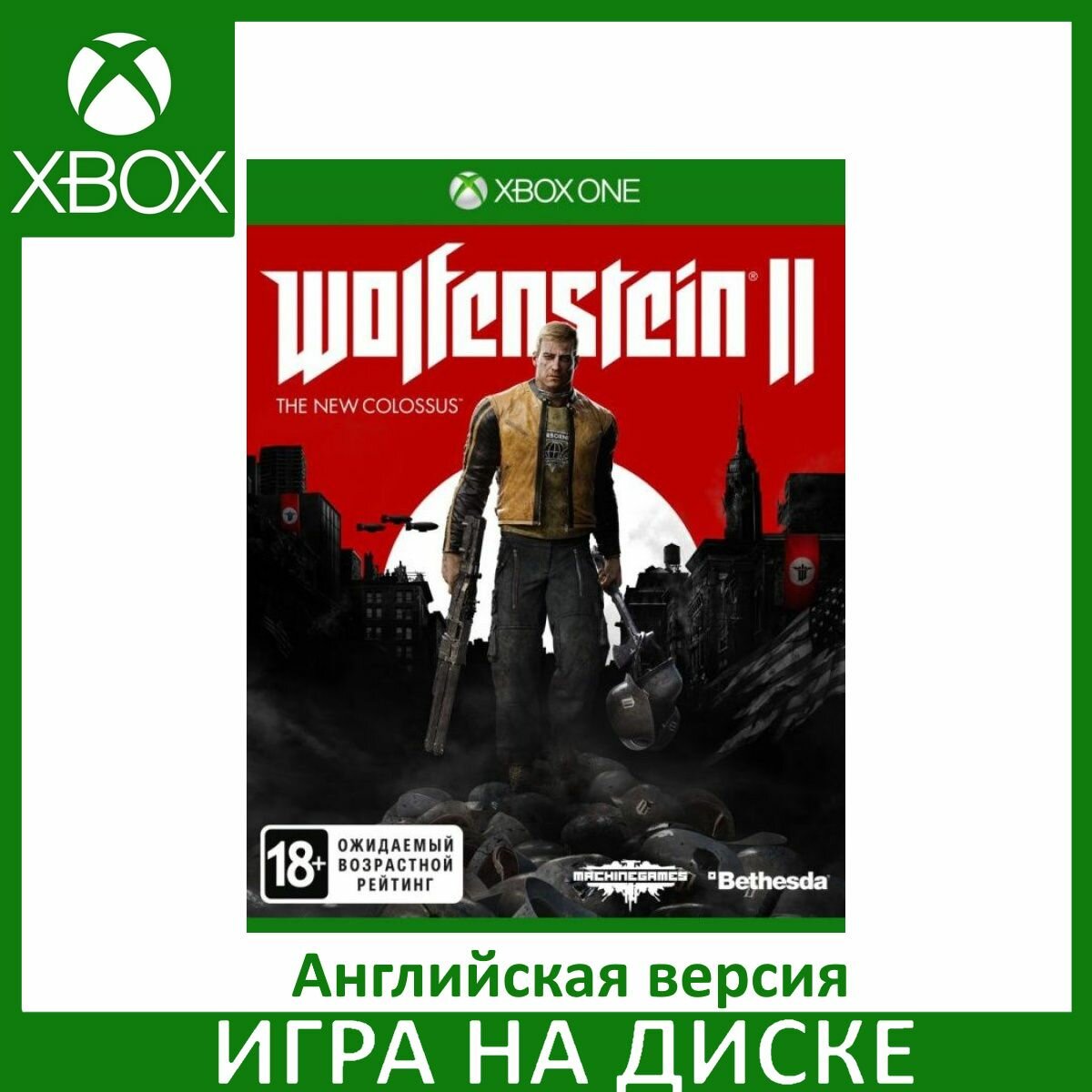 Игра Wolfenstein 2 (II) The New Colossus Xbox One Диск на Xbox One Английская версия