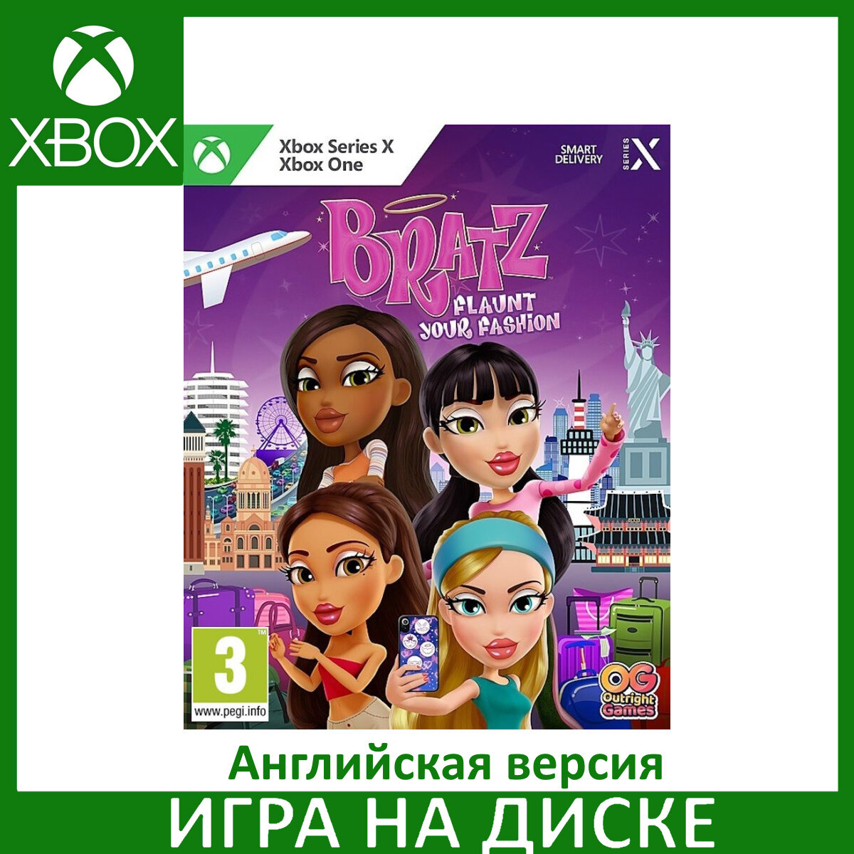 Игра Bratz: Flaunt Your Fashion Xbox One, Series X Английский язык Диск на Xbox