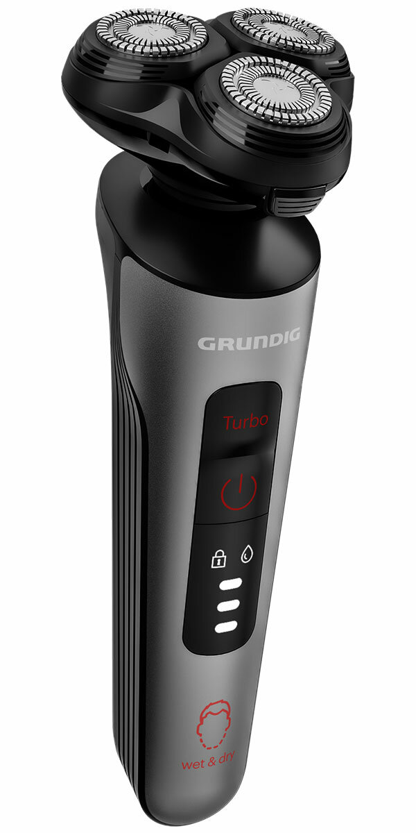 Электробритва Grundig MS 8130, роторная, LCD дисплей, влажное/сухое бритье — фото 1