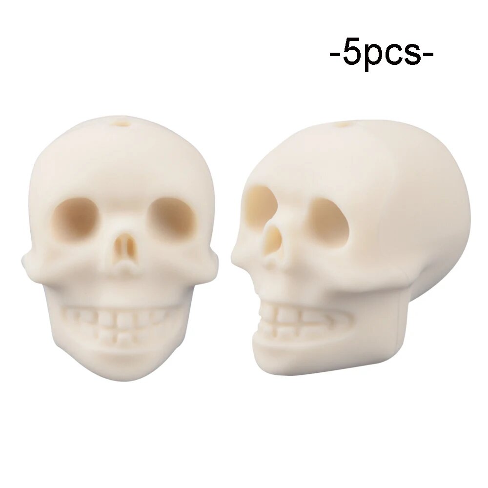 LOFCA силиконовые бусины череп 5/10 шт 5PCS