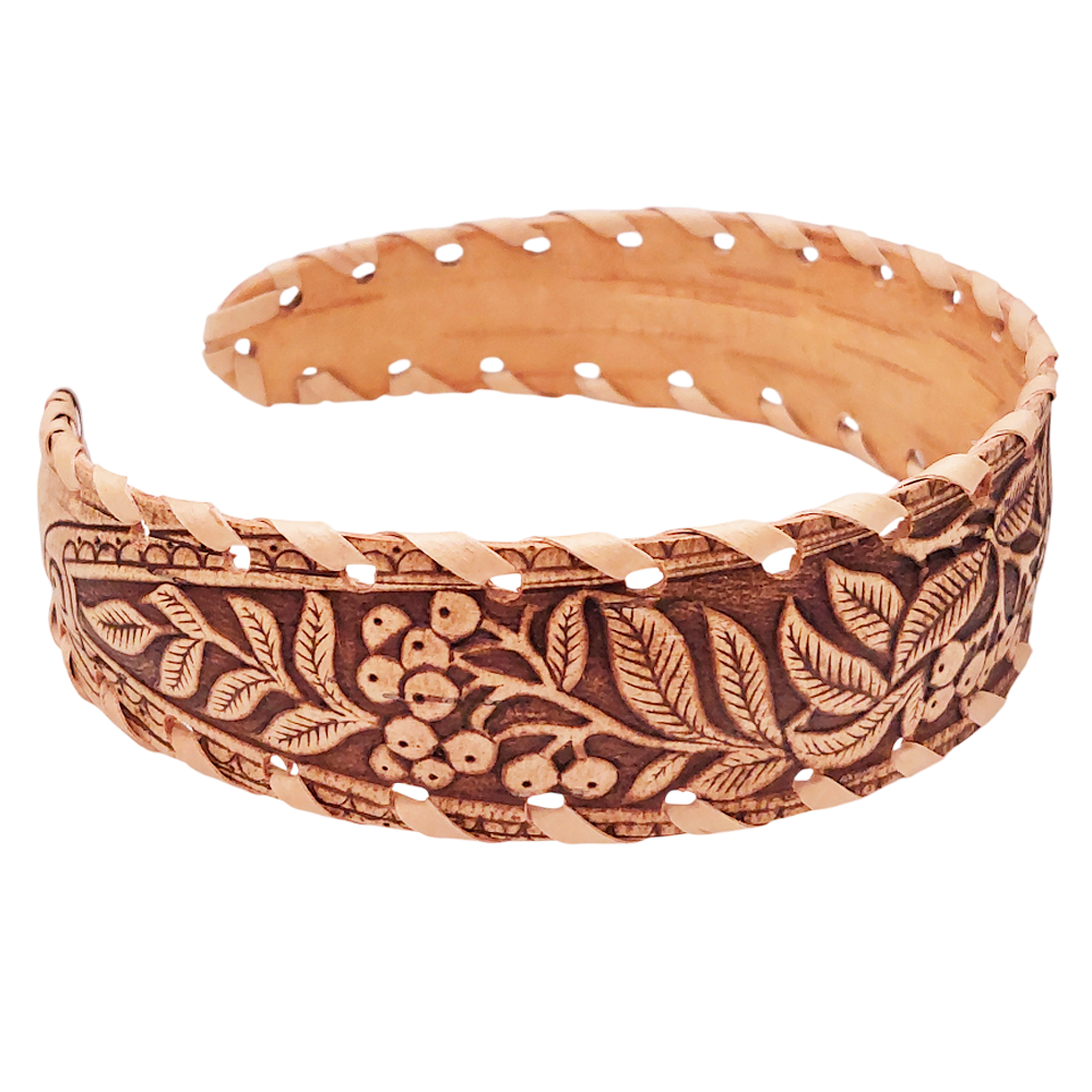 Ободок из бересты ручной работы "Рябиновый вальс"