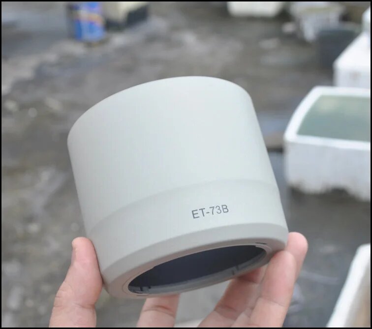 Белая бленда для объектива Canon EF 70-ET-73B мм, 300 L IS USM, Замена объектива Canon ET73B