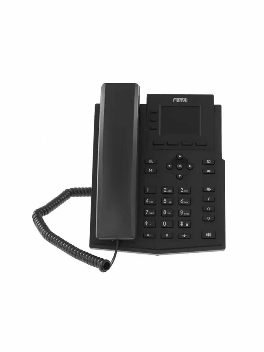Телефон VoiceIP Fanvil X303G 2xEthernet 10/100/1000, LCD 320x240, цветной дисплей 2,4, 4 аккаунта SIP, G722, Opus