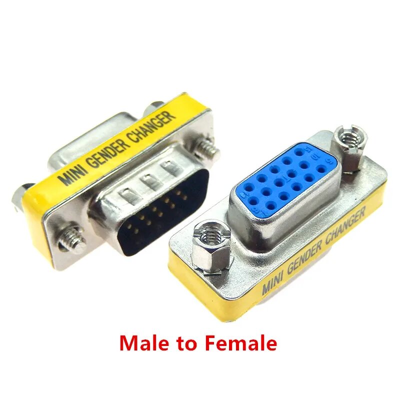 Мини-переходники разъемов RS232 DB9 DB15 DB25 DB37 VGA Male to Female