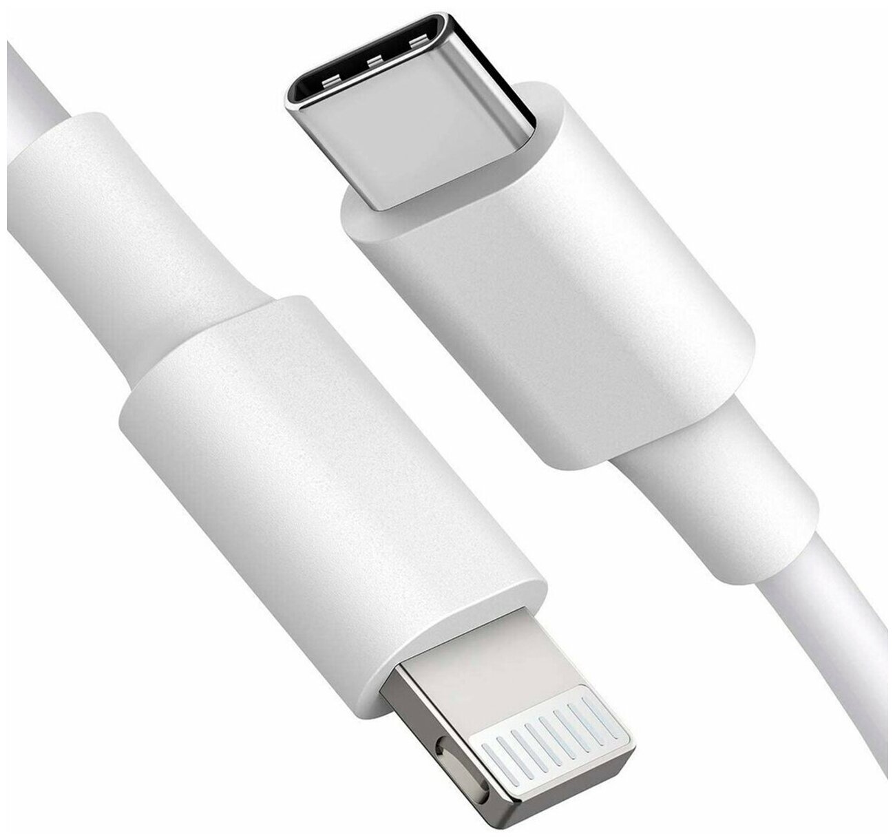 Зарядный кабель для Apple iPhone, iPad, Airpods / Type-C - Lightning / Зарядный - Лайтинг, 1 м (Белый), П