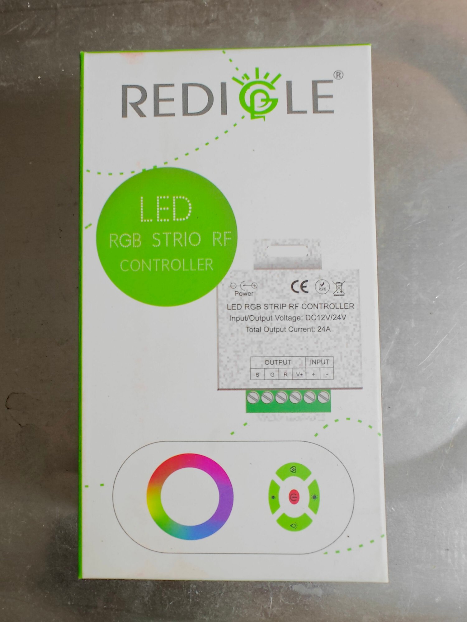 RG-KQ-02 сенсорный Контроллер для RGB ленты 12V/24V 5B-24B-6A