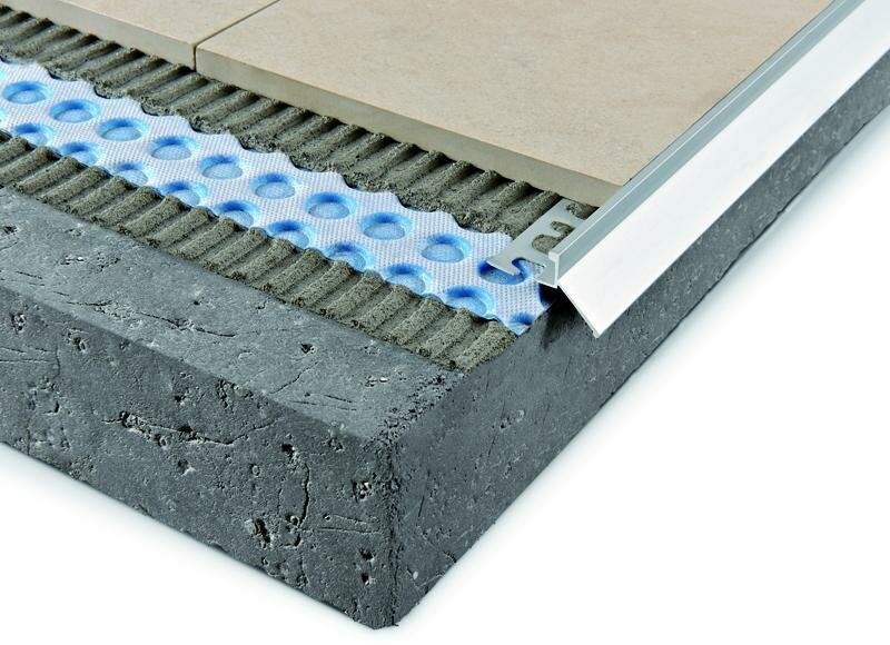 PROTERRACE ECO - Профиль из алюминия натурального для террас размер 10 мм длина 2.7 метра.