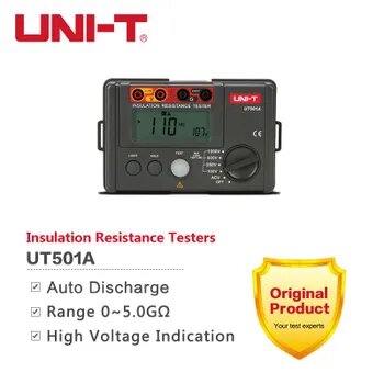 UNI-T, UT501A, тестер сопротивления изоляции, 1000 В, цифровой миллиомметр, автоматический диапазон измерения сопротивления 5 Гом