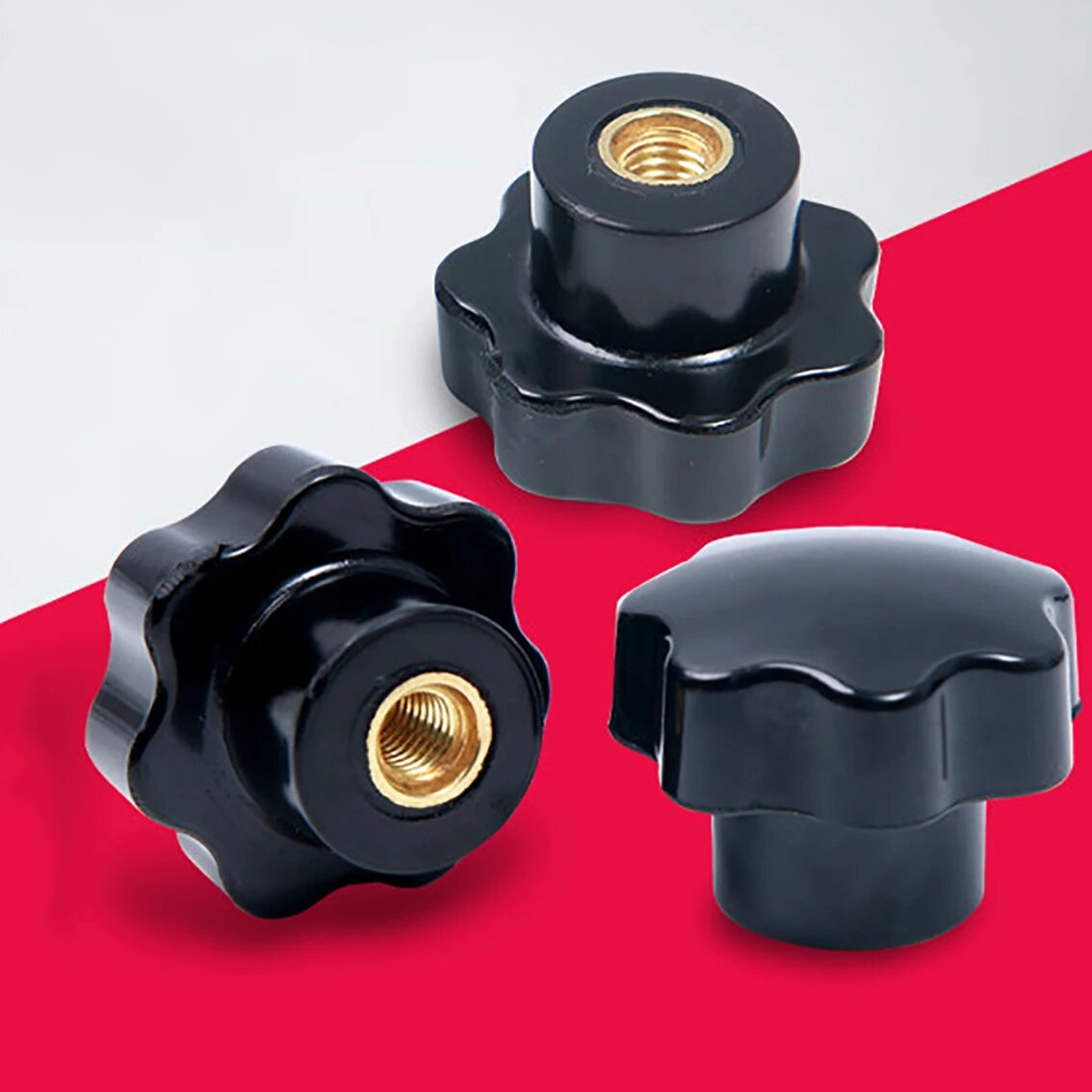 Черные шестигранные бакелитовые гайки M4-M16 38xM8-copper core