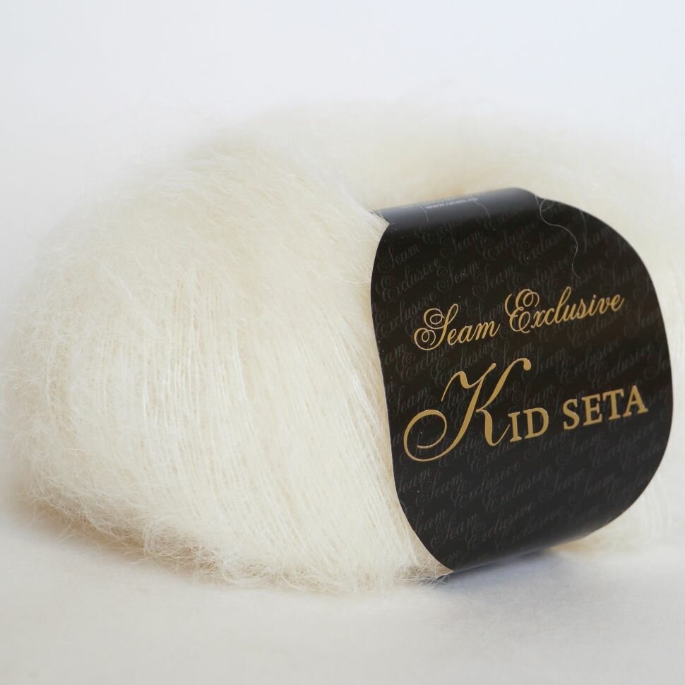 Пряжа Kid Seta Seam цвет 06003, 10шт*(210м/25г), 72% кид мохер 28% малберри шёлк