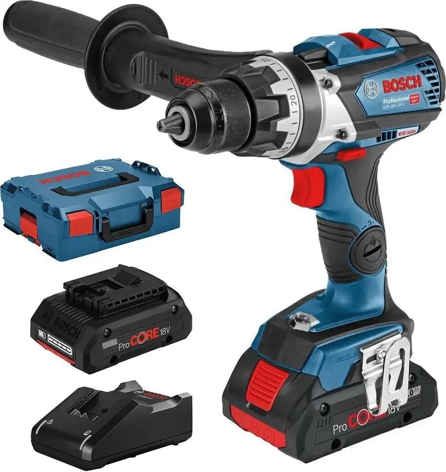 06019G010C / Дрель-шуруповерт Bosch GSR 18V-110, 5Ач, с двумя аккумуляторами [06019g010c]