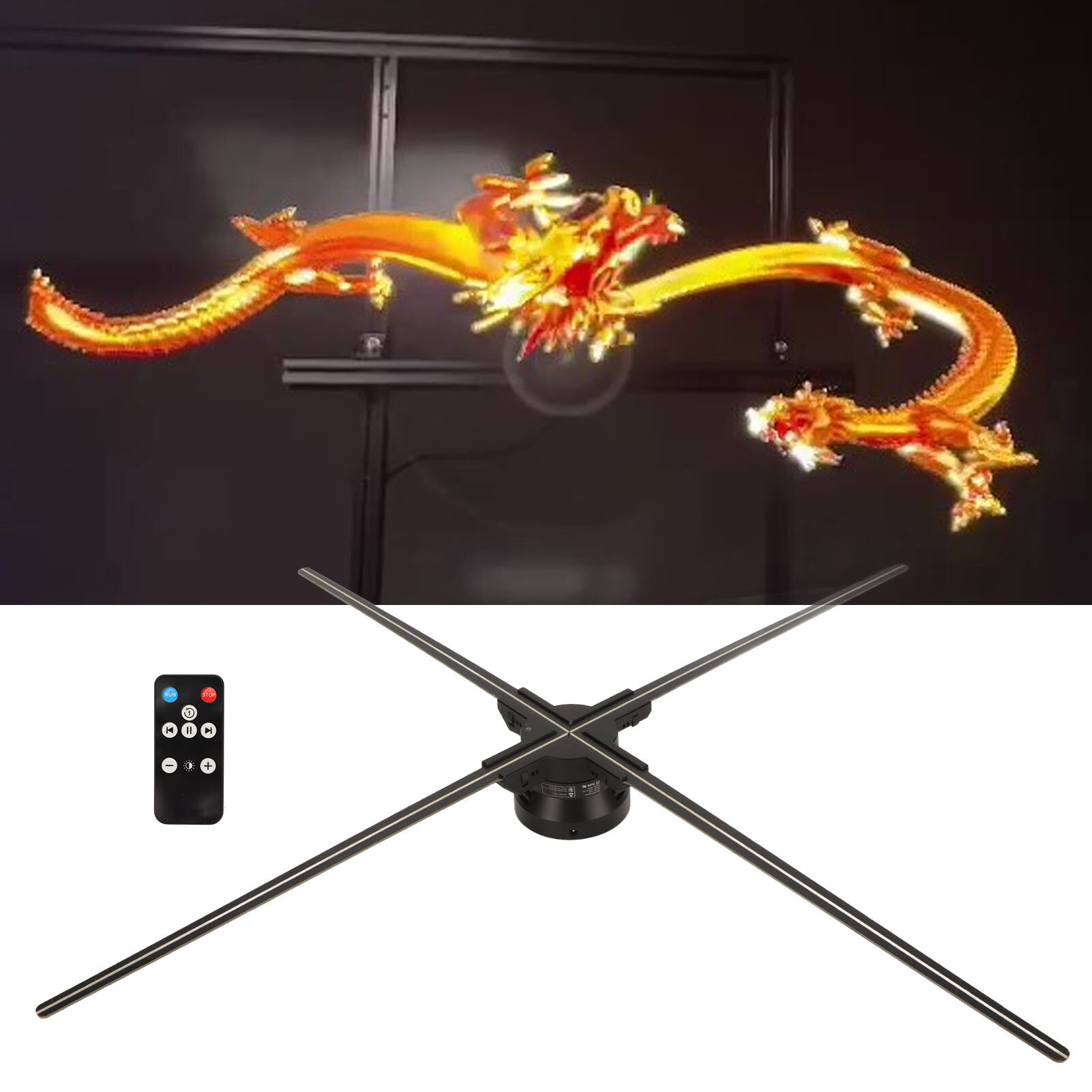 Голографическая Машина: 85см Диаметр Высокое Разрешение 1600x1600 - Голографическое Отображение Без Фона Для Выставок 3D Голографическая Реклама С WiFi Управлением