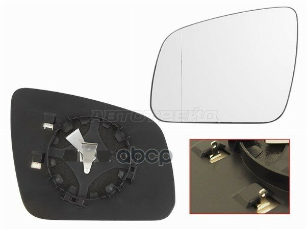 Полотно зеркала Mercedes-Benz C-Class 07-11 (Слева/ Обогрев/ асферическое) Sat арт. ST-MD08-940G-2