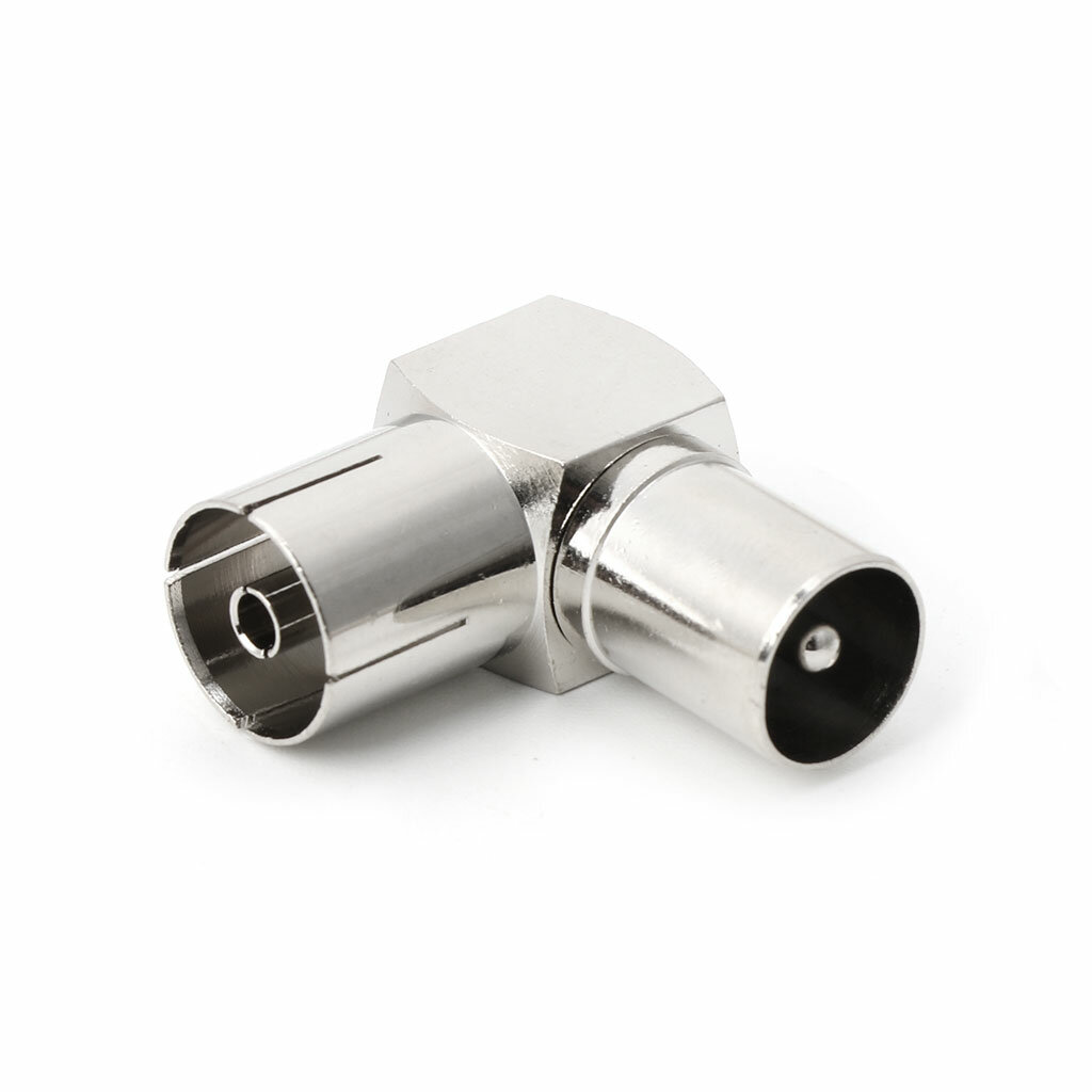 90 ° Телевизионная Антенна Кабельный Адаптер RF Коаксиальный F Разъем к телевизору Штекер к розетке