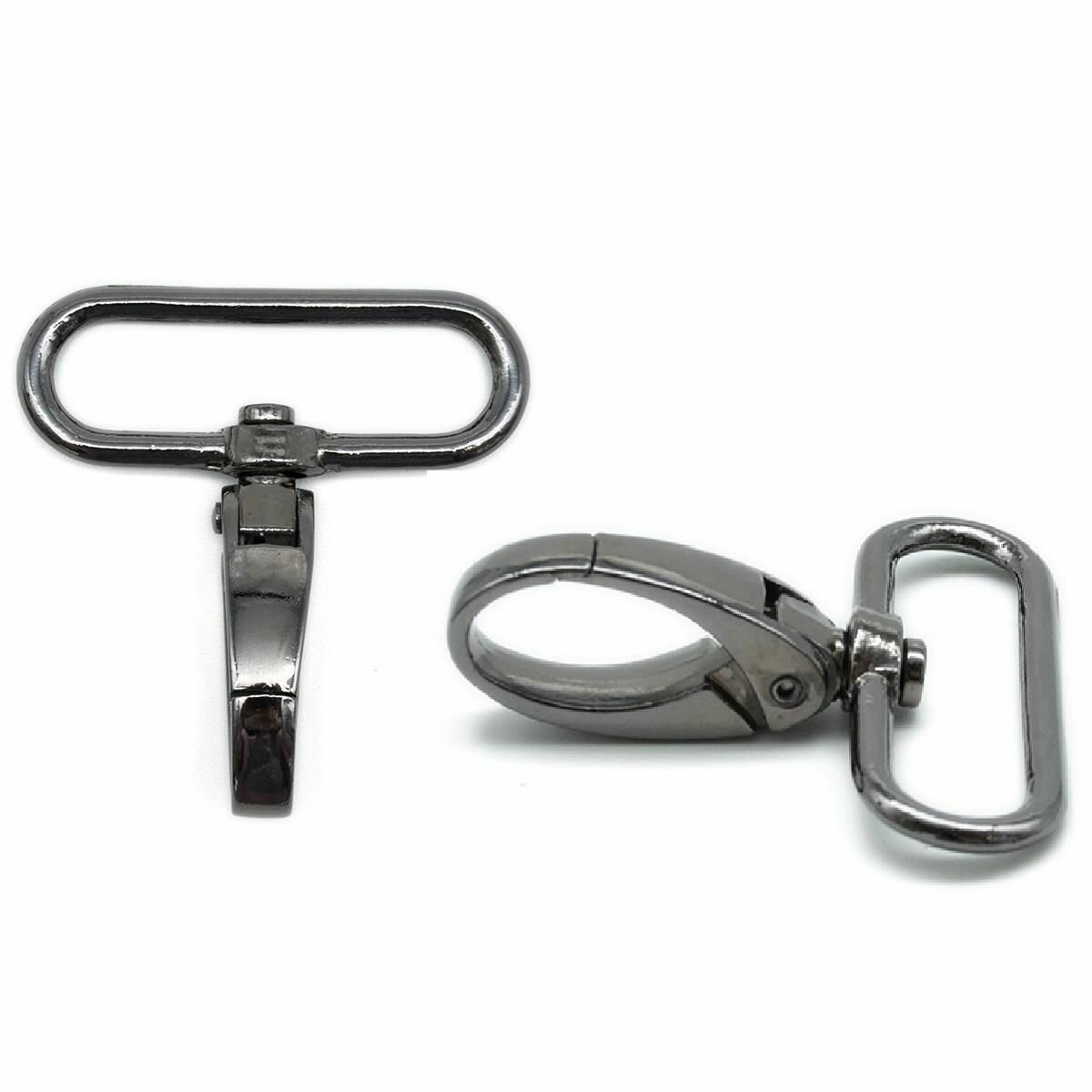 Карабины айрис С рамкой, 40х50 мм, цвет Черный никель, 817-046, 20 шт