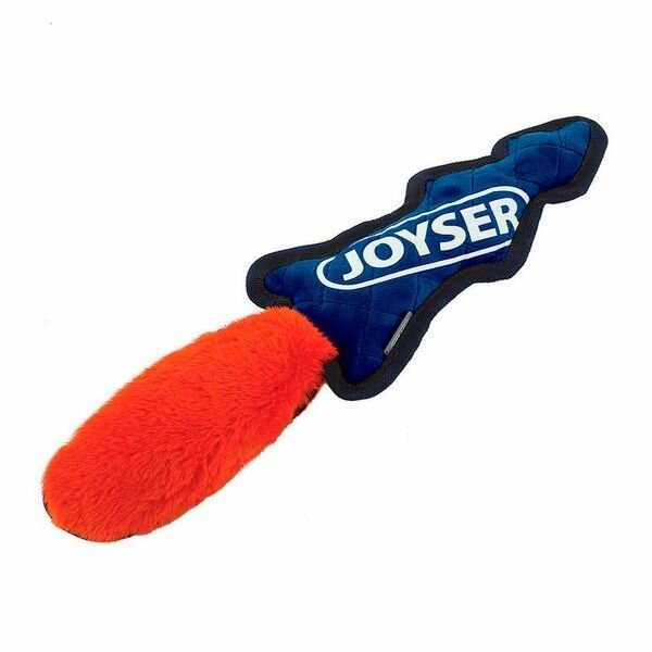 Игрушка для собак GiGwi Шкура лисы из плюша с пищалкой S/M, синяя с оранжевым, 38 см