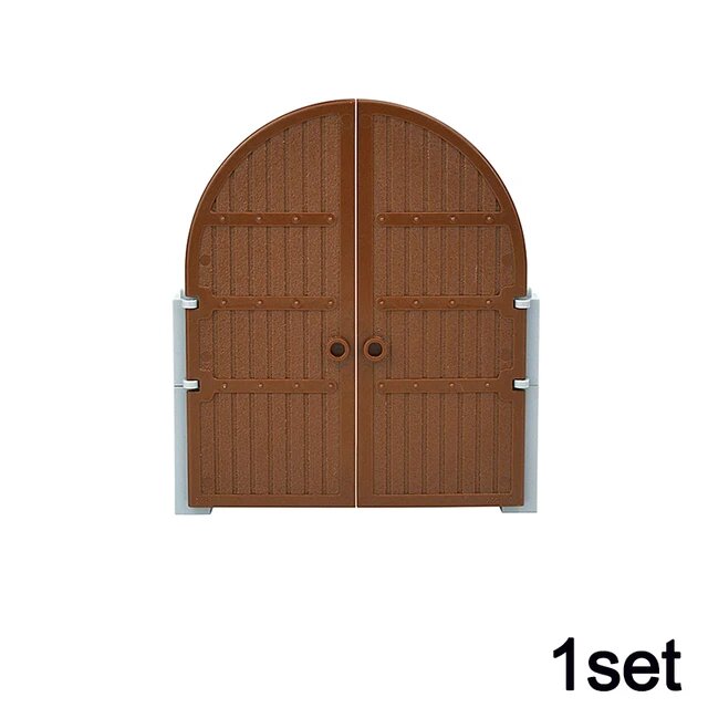 LED ледуо строительные блоки аксессуары для города набор Коричневый, 2400-door