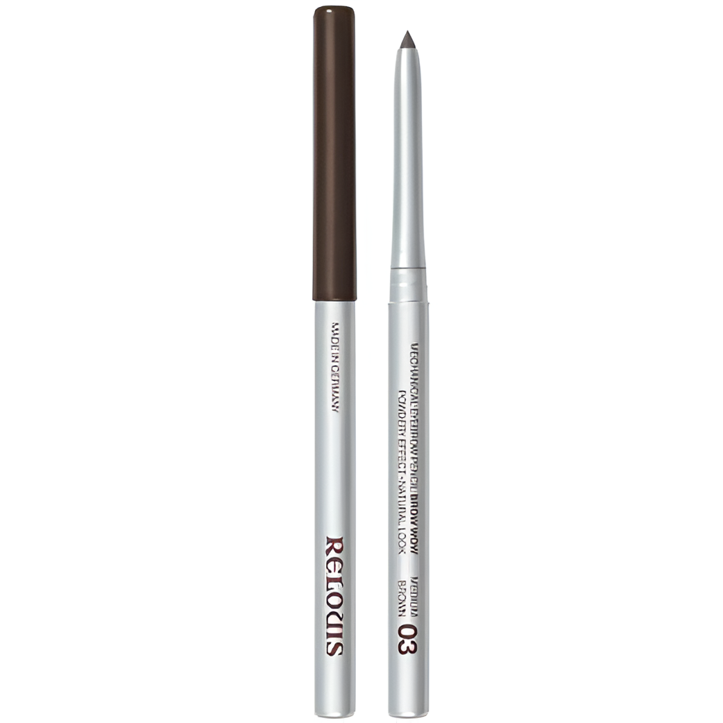 Карандаш для бровей Relouis BROW WOW механический тон 03 MEDIUM BROWN