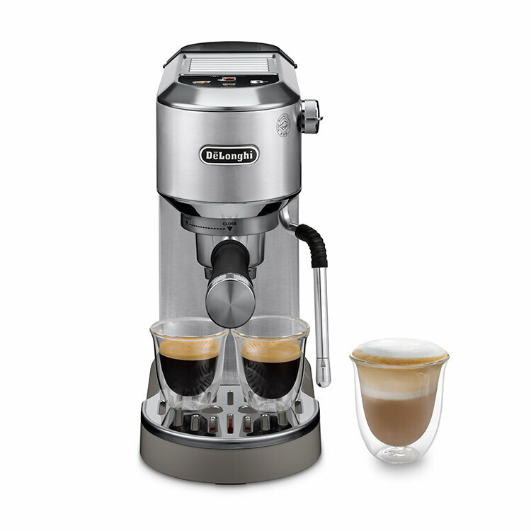 Кофеварка Delonghi Dedica Duo EC890. WI, 15 бар, рожковая, сенсорная панель