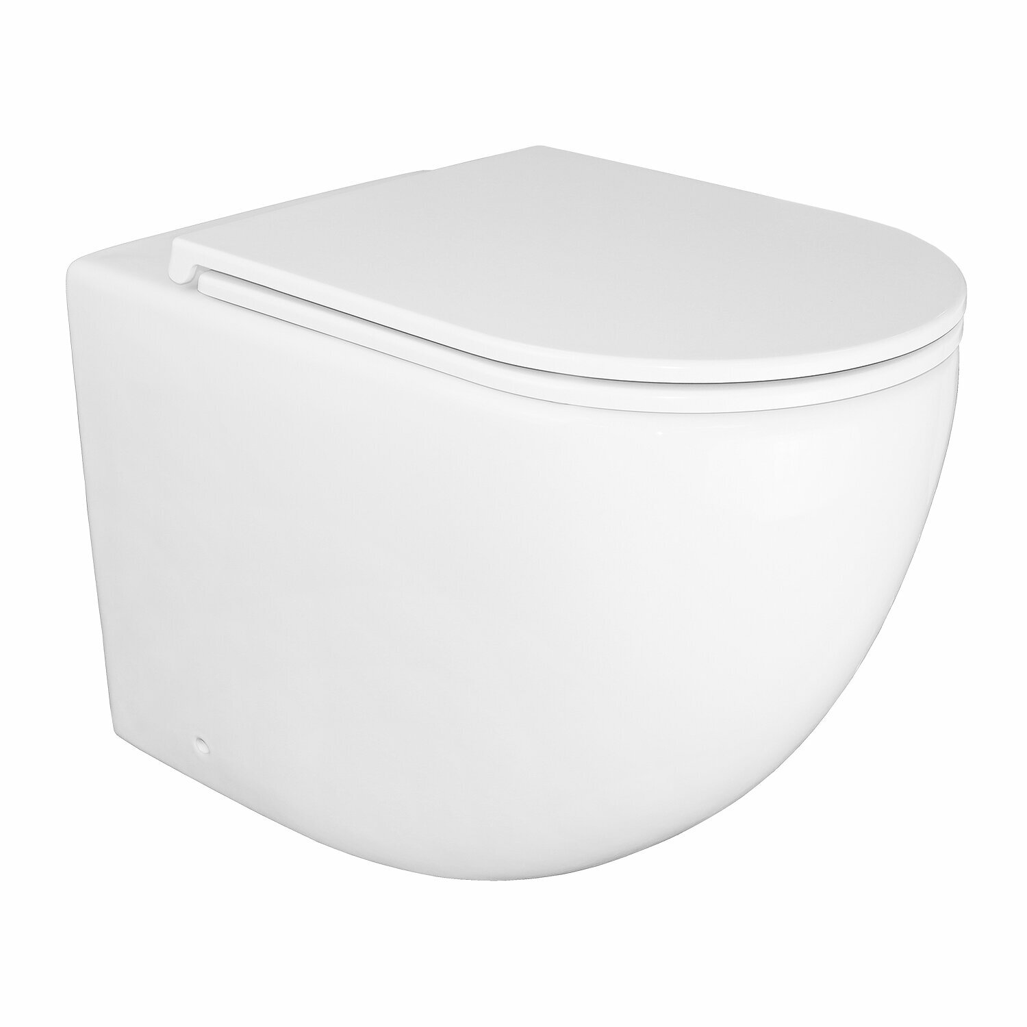 Унитаз Azario Grado AZ-2141D-UQ1 приставной безободковый с сиденьем микролифт