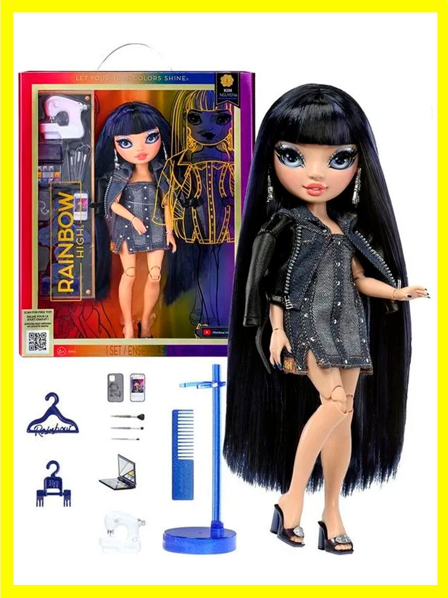 Кукла Рейнбоу Хай Ким Нгуен Rainbow High series 5 Kim Nguyen Navy Blue doll 583158