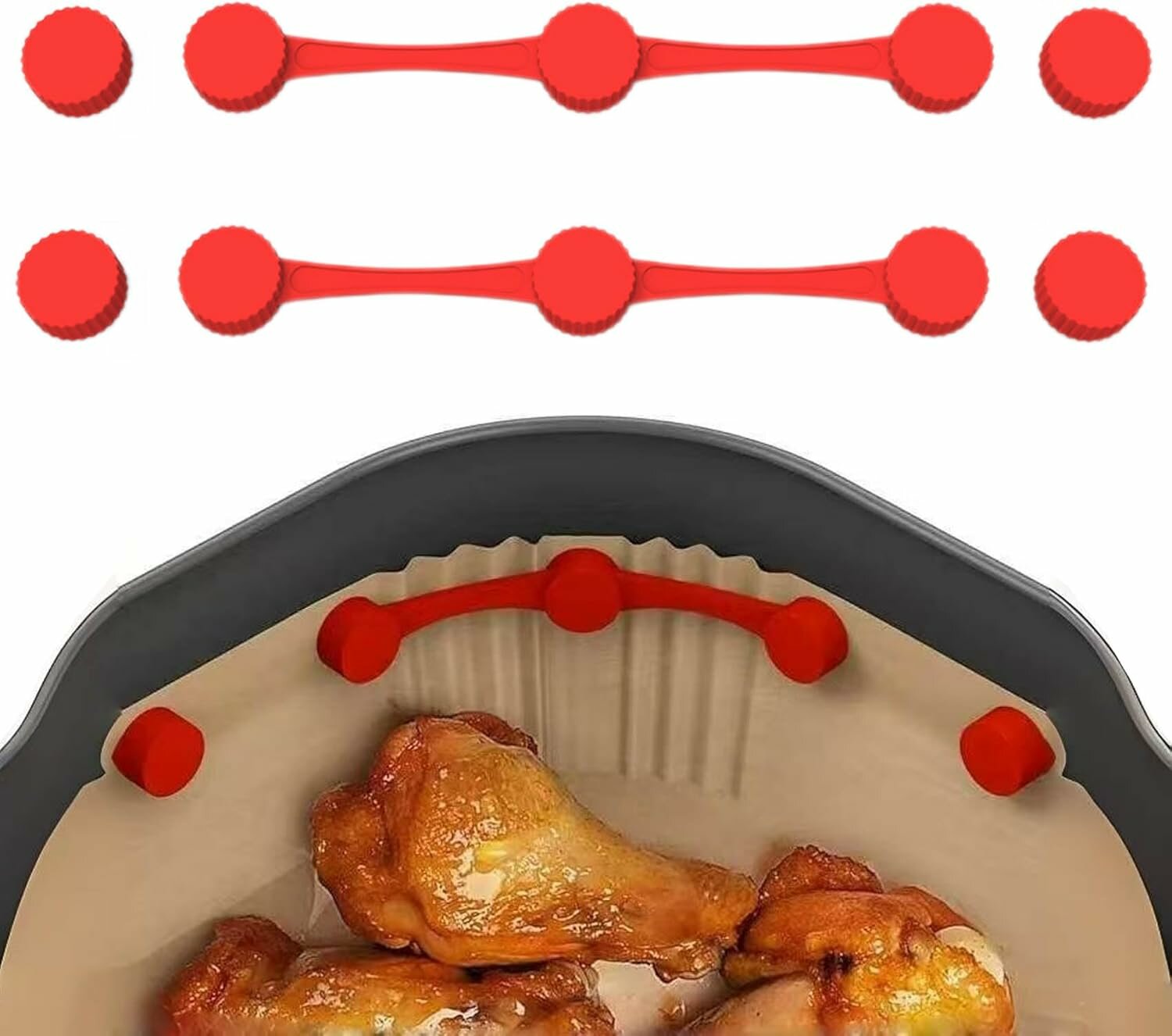 Силиконовые магнитные крепления для фритюрницы