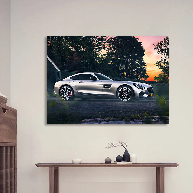 Авто / Картина мерседес на стену / в интерьер мальчику, 50х70 см.