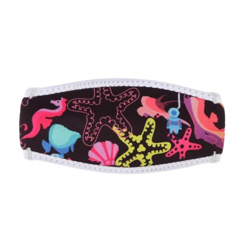 GIYO Неопреновые ремни для маски для дайвинга Black