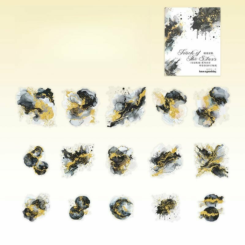 Набор наклеек, Mr.Paper, материал PET, 15 листов/мешок, тематическая роспись, может использоваться для украшения фотоальбомов, открыток, блокнотов