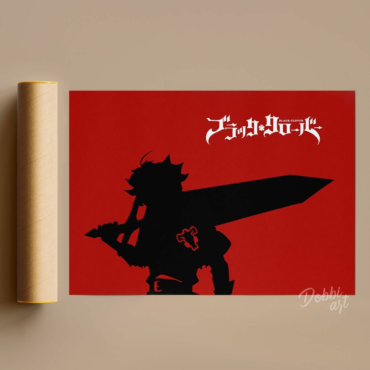 Постер Черный клевер 30х40 см без рамы/ Аниме Манга black clover Аста/ Плакат по Аниме, для интерьера, в подарок