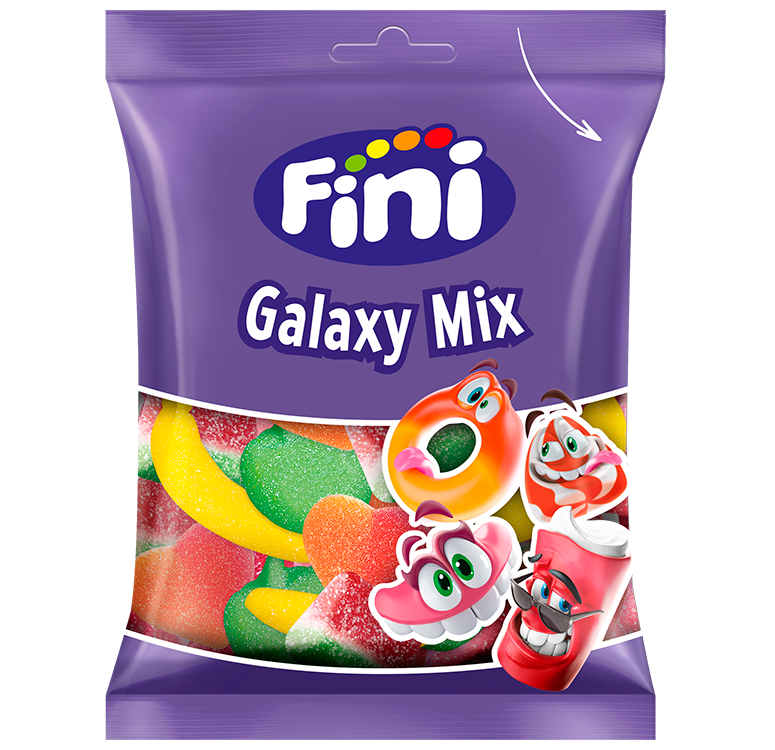 Мармелад жевательный "Galaxy Mix" в сахаре 90гр FINI/Испания