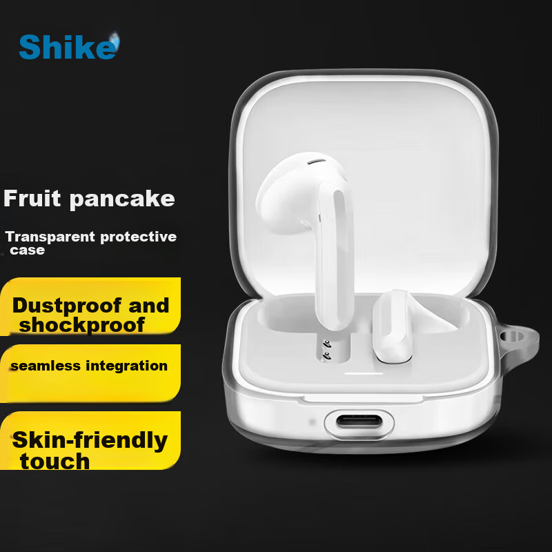 Лучший Coac Защитный корпус для Xiaomi Redmi Buds 6, Прозрачный силиконовый зарядный корпус для наушников Xiaomi Buds 6