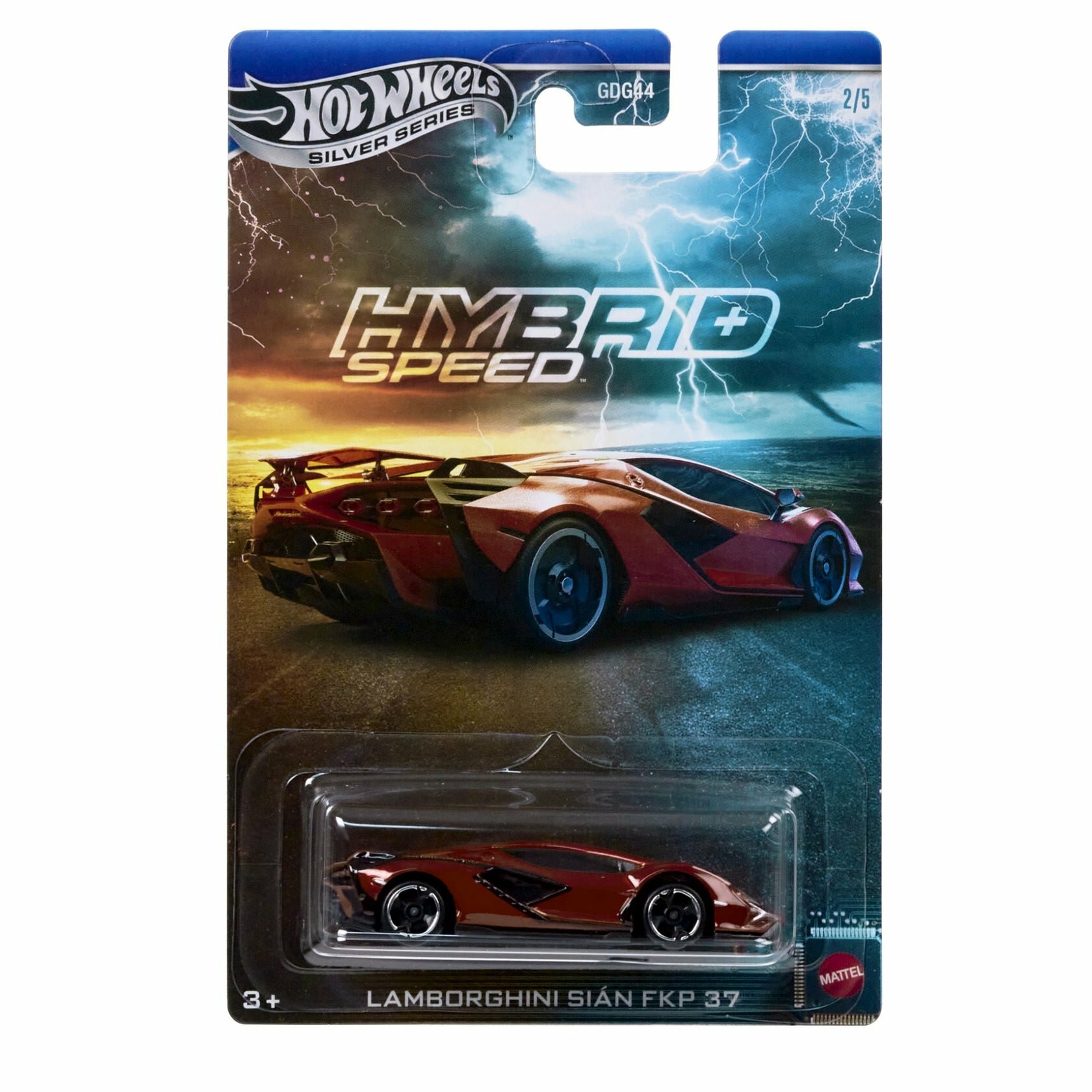 Машинка Mattel Hot Wheels Silver Series 2025 Hybrid Speed GDG44 Lamborghini Si n FKP 37