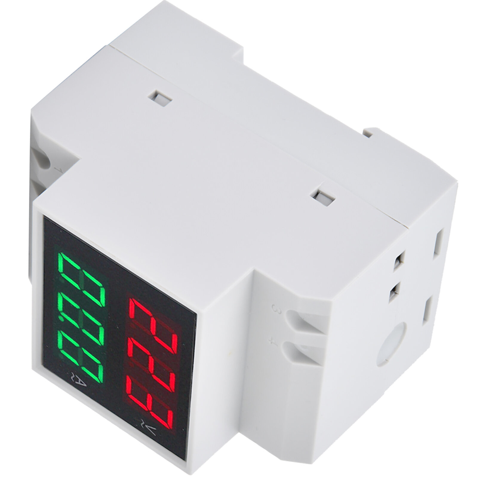Цифровой амперметр напряжения Din RAIL, высокоточный вольтметр с двойным дисплеем, амперметр AC80-300V AC0-99.9A