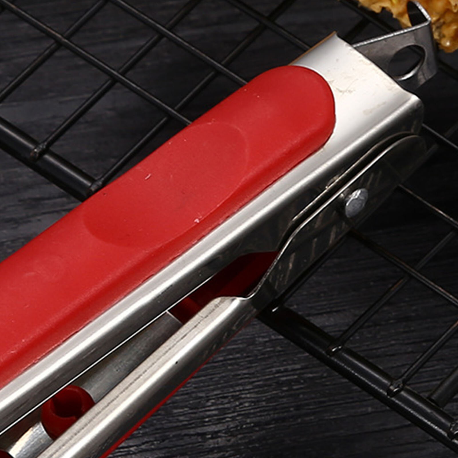 9-дюймовые щипцы для еды из нержавеющей стали, утолщенные, точные пружинные, противоскользящие, легко чистящиеся, кухонные щипцы для приготовления пищи на кухне