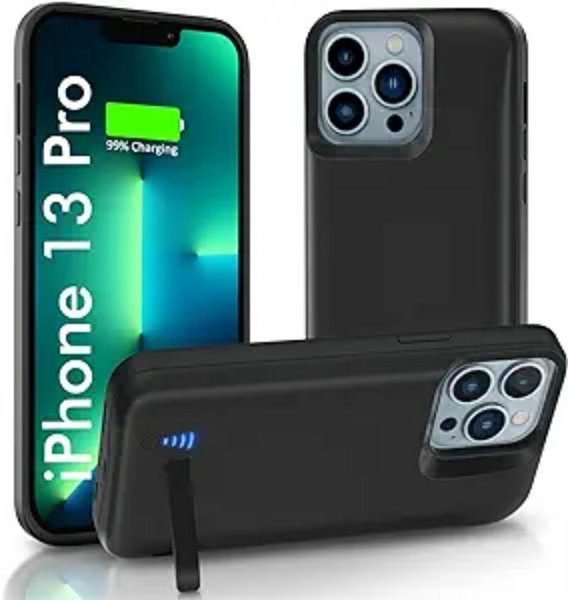 Чехол для внешнего аккумулятора для iPhone 13 Pro/12 Pro, чехол для зарядки, портативный блок питания