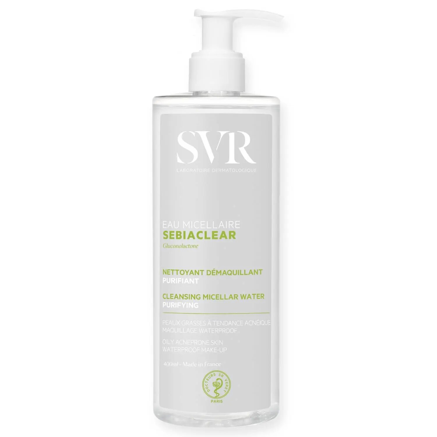Мицеллярная Вода SVR Sebiaclear, Для Снятия Макияжа, Без Сушащего Эффекта, 400мл